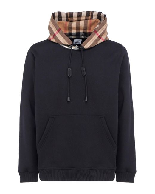 Burberry Hoodie in Blue for Men | Lyst