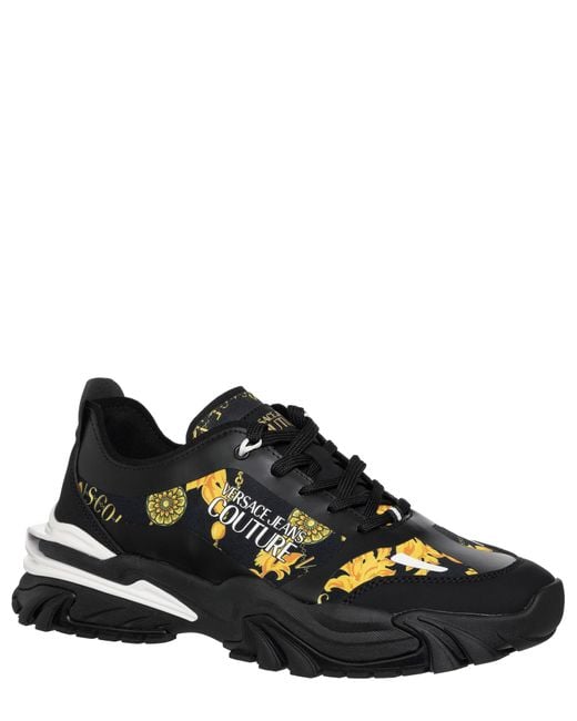 Versace New Trail Sneakers in Black for Men | Lyst