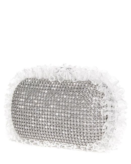 Self-Portrait Christopher Kane Residency Clutch in White | Lyst