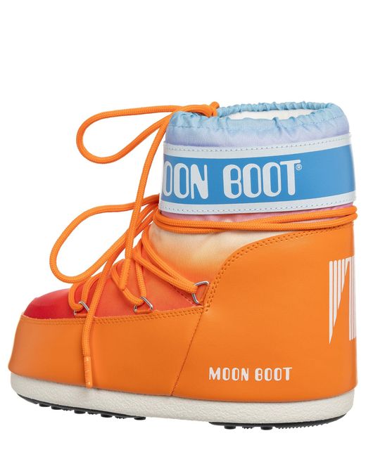 Moon Boot Icon Low Sunrise Snow Boots in Orange | Lyst