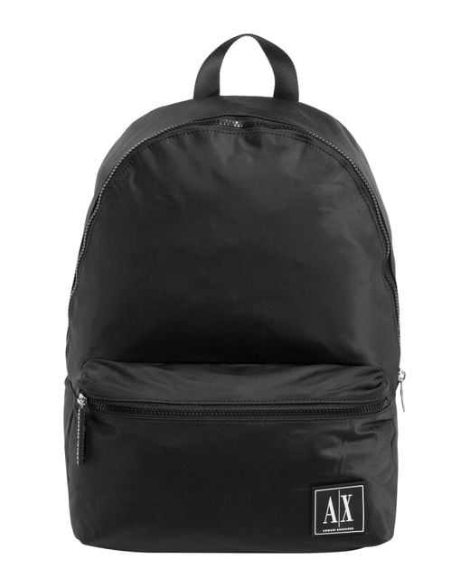 ARMANI EXCHANGE Backpack in Black for Men | Lyst