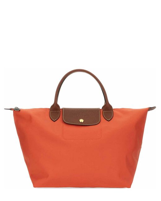 Longchamp Le Pliage Medium Tote Bag in Red | Lyst