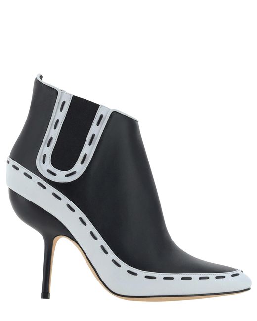 Manolo Blahnik Rizas Heeled Boots in Black | Lyst