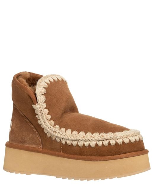 Mou Eskimo Mini Ankle Boots in Brown | Lyst