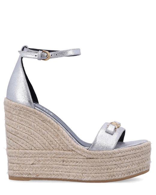 Versace Wedge Wedges in Metallic | Lyst