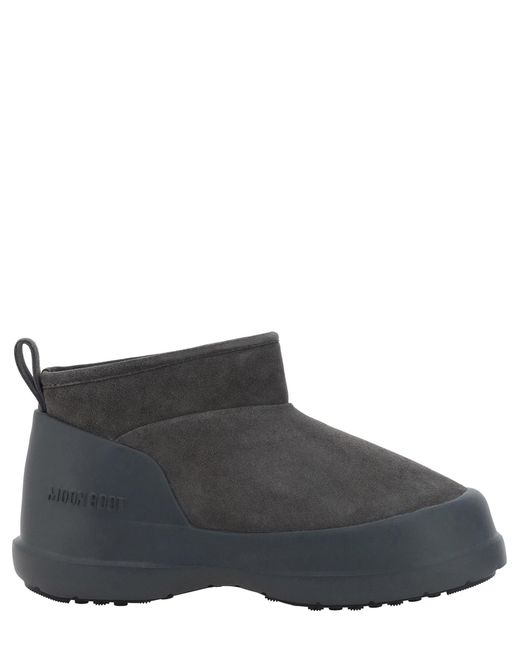 Moon Boot Luna Ankle Boots in Gray | Lyst