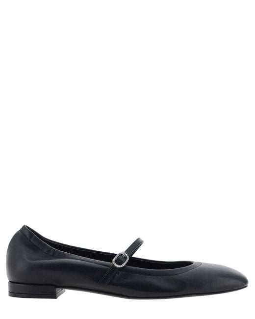 Stuart Weitzman Claris Ballet Flats in Black | Lyst