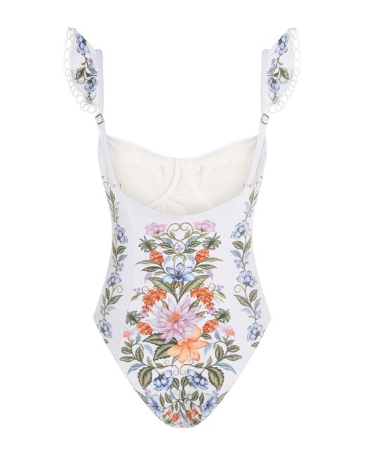 FARM Rio Swimsuit in White | Lyst