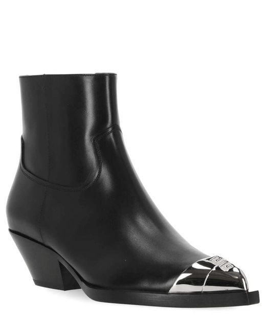 Givenchy Western Heeled Boots in Black | Lyst