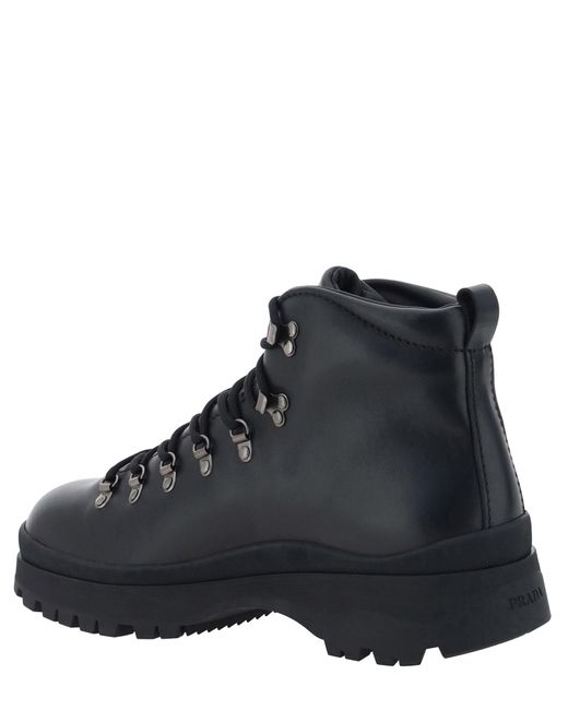 Prada Lace-up Boots in Black for Men | Lyst