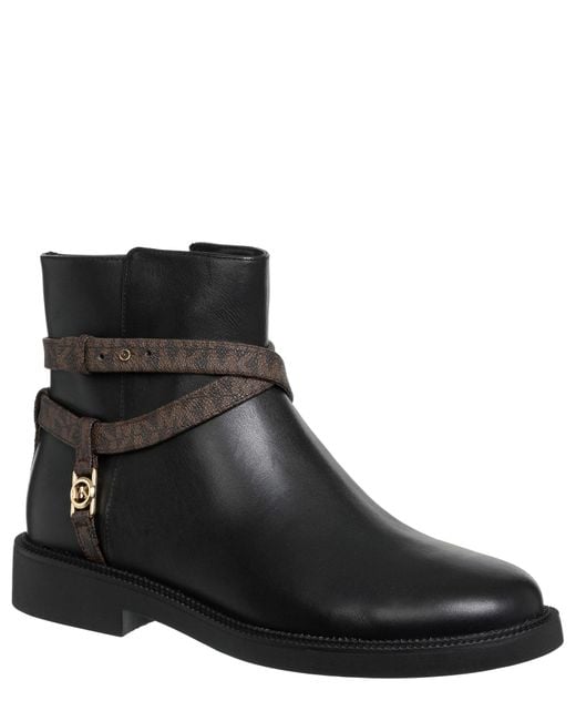 Michael Kors Abigail Ankle Boots in Black | Lyst