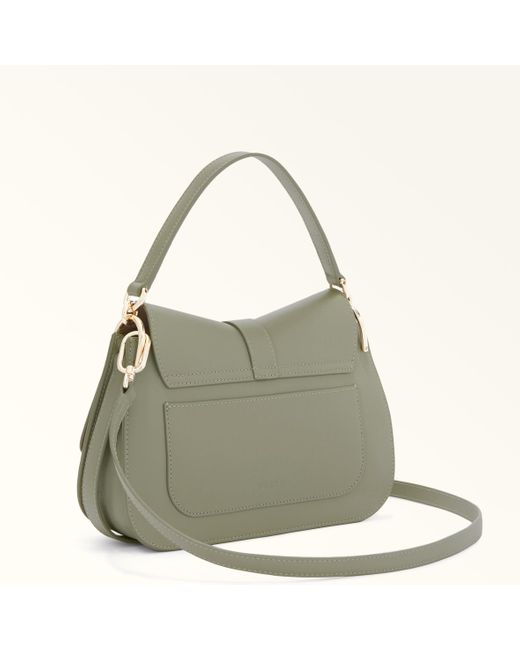 Furla Flow Top Handle Agave B Claris Lux Calf Leather in Green | Lyst