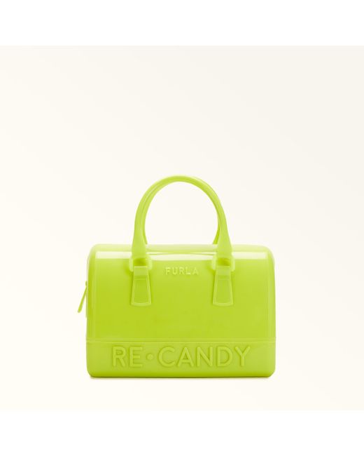 Furla Candy Boston Bag Lemon Recycled Tpu in Yellow | Lyst