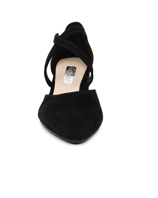 Gabor Gisele Open Court Shoes in Black | Lyst UK