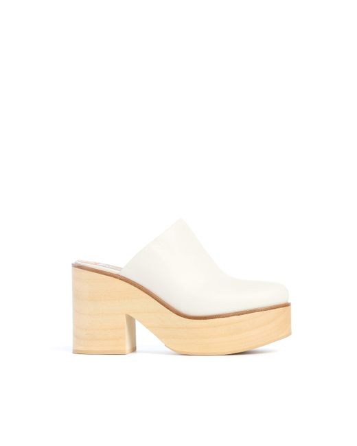 Gabriela Hearst Blake Platform Mule in Natural | Lyst