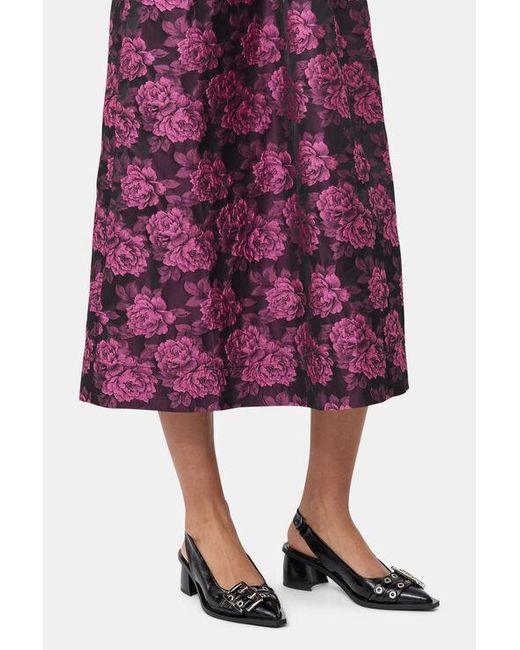 Ganni Feminine Buckle Slingback Pumps Shoes in Red | Lyst