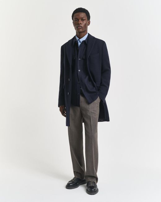 GANT Herringbone Suit Pants in Blue for Men | Lyst UK