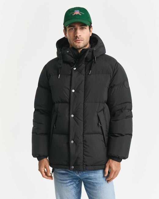 GANT Down Puffer Jacket in Grey for Men | Lyst UK