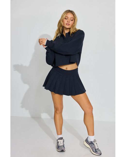 Garage Oversized Cropped Polo Shirt in Blue | Lyst