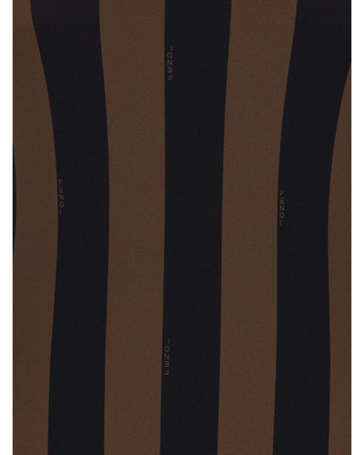 Fendi And One-Piece Swimsuit With Ff And Stripe Motif in Black | Lyst