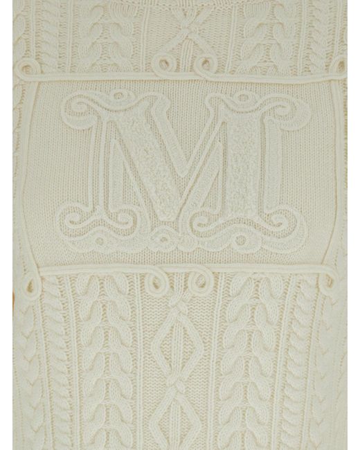 Max Mara 'Miranda' Crewneck Sweater With Maxi Logo Embroidery On in ...