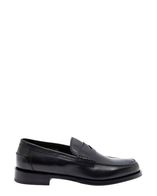 Doucal's Loafers With Almond Toe in Black for Men | Lyst UK