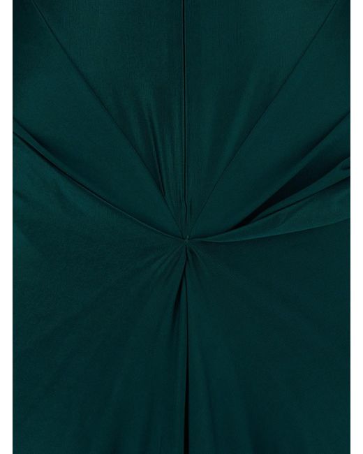 Victoria Beckham Long Sleeve Cut-Out Gown in Green | Lyst UK