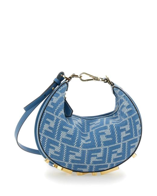 Fendi Mini Grafy in Blue | Lyst