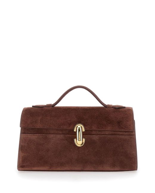 SAVETTE Symmetry Pochette in Brown | Lyst UK