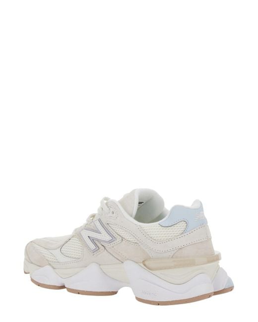 New Balance '9060' Sneakers With Lateral Logo in White | Lyst