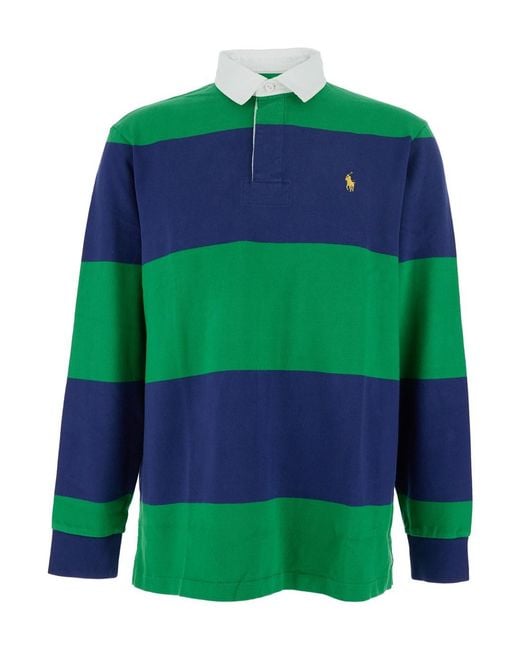 Polo Ralph Lauren Polo Shirt With Logo Embroidery in Green for Men ...