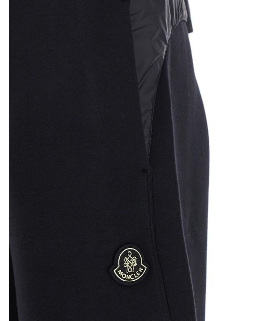 Moncler Pants With Insert Details And Logo Patch On The Front in Blue ...