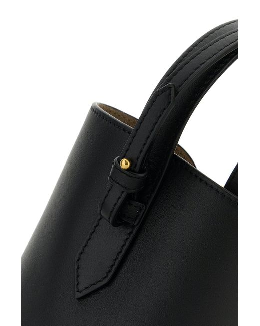 J&m Davidson Black Leather Quiver Nano Bucket Bag | Lyst