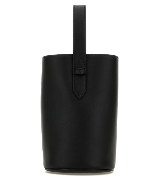 J&m Davidson Black Leather Quiver Nano Bucket Bag | Lyst