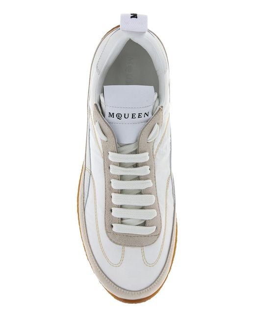 McQueen Two-tone Ec1 Sneakers in White | Lyst UK
