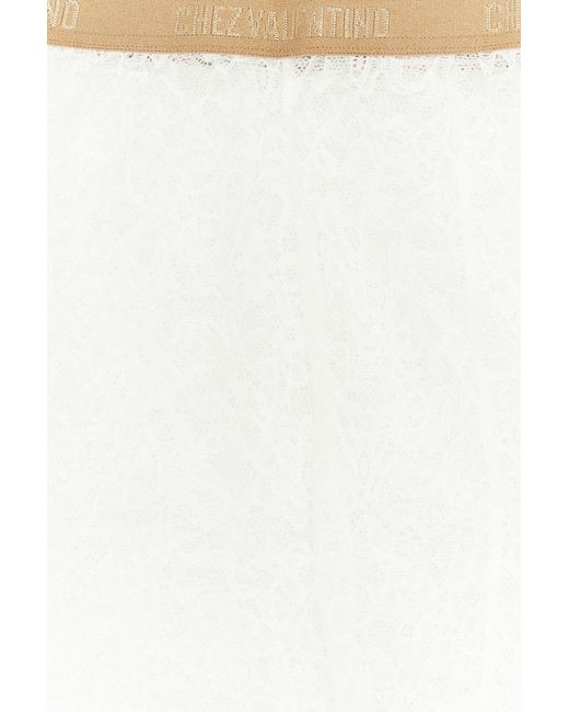Valentino Garavani White Lace Collant | Lyst UK