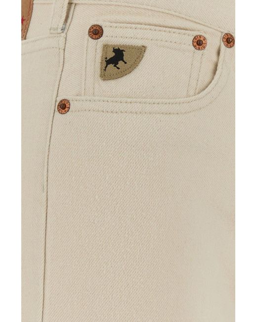 Lois Sand Denim Lindsay Palazzo Jeans in Natural | Lyst