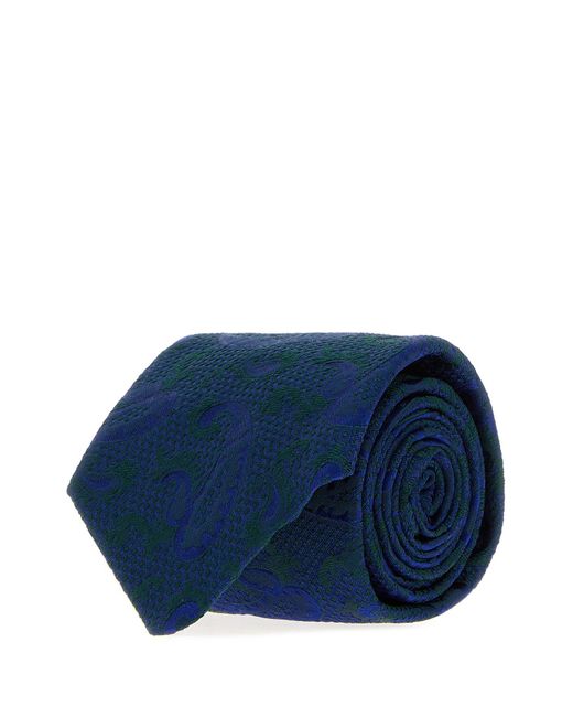 Brioni Embroidered Silk Tie in Blue for Men | Lyst UK