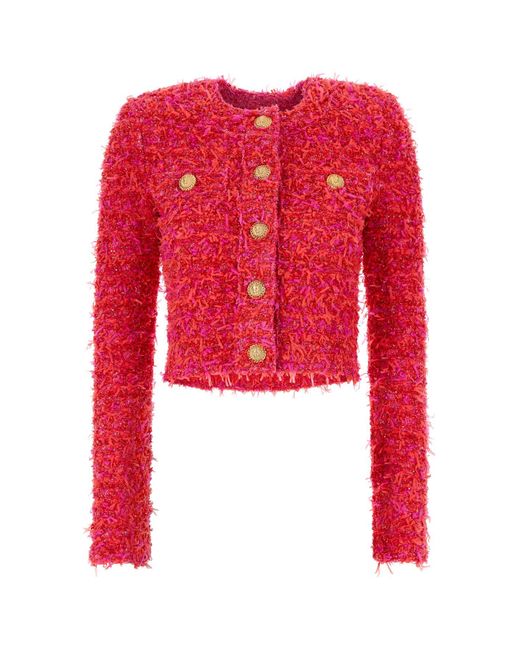 Balmain Giacca in Red | Lyst