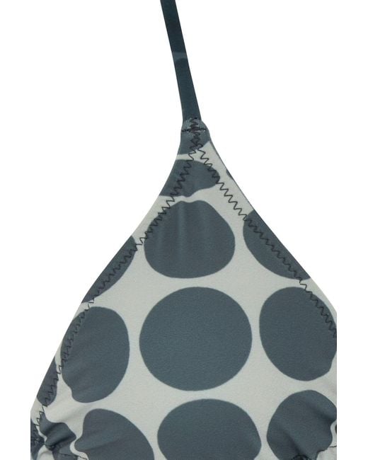 Jean Paul Gaultier Printed Stretch Polyester Bikini in White | Lyst UK