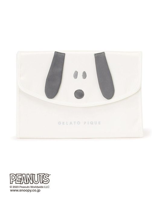 gelato pique Peanuts Large Size Notebook Pouch in White | Lyst
