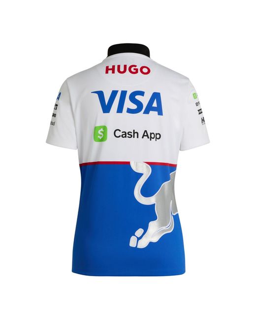 Hugo x Racing Bulls Deresomy Polo Shirt in Blue | Lyst UK