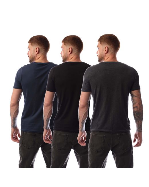 Bench Platten 3 Pack T-Shirts in Blue for Men | Lyst UK