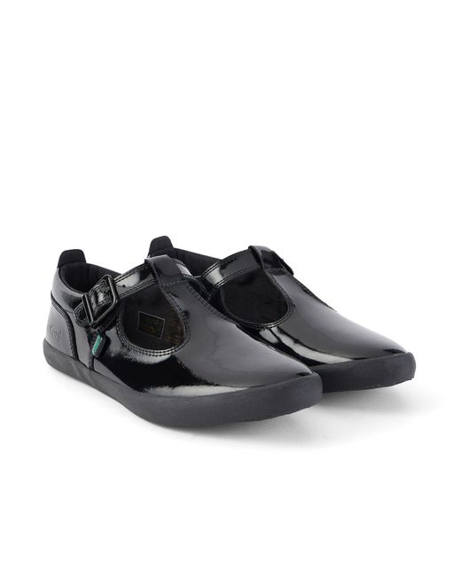 Kickers Kariko T Bar Patent Shoe Size 6 in Black | Lyst UK