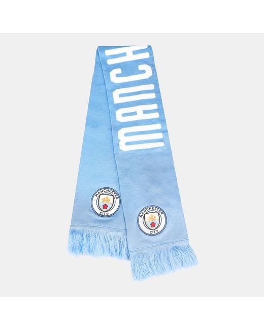 PUMA Manchester City Fc Dna Fan Scarf in Blue for Men | Lyst UK