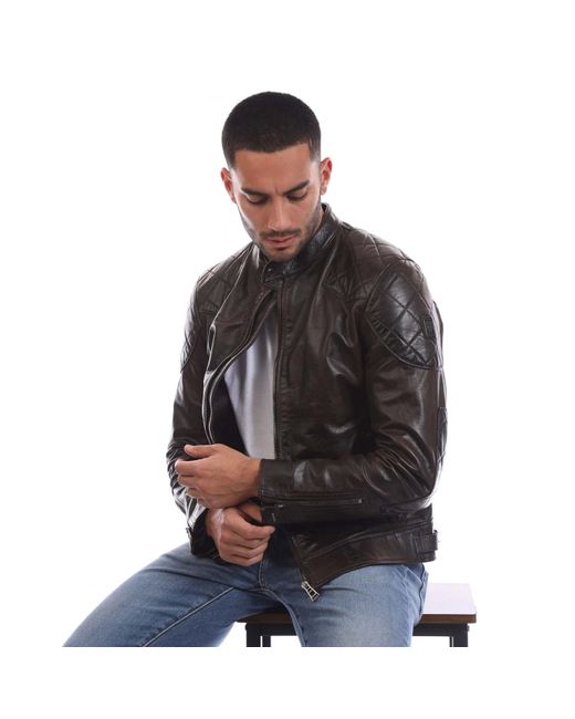 Belstaff Hand Waxed Legacy Outlaw Jacket in Black for Men | Lyst UK