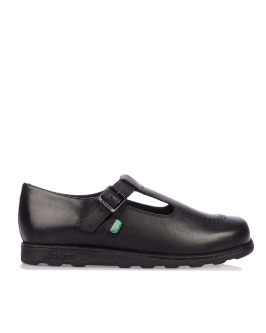 Kickers Fragma T-Buckle Shoe Size 3 in Black | Lyst UK