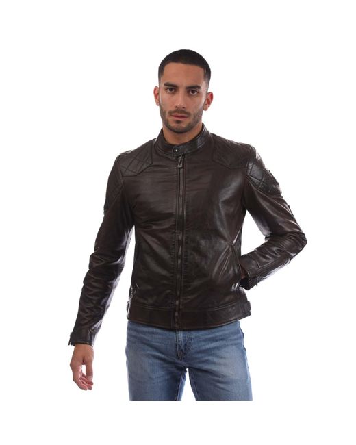 Belstaff Hand Waxed Legacy Outlaw Jacket in Black for Men | Lyst UK