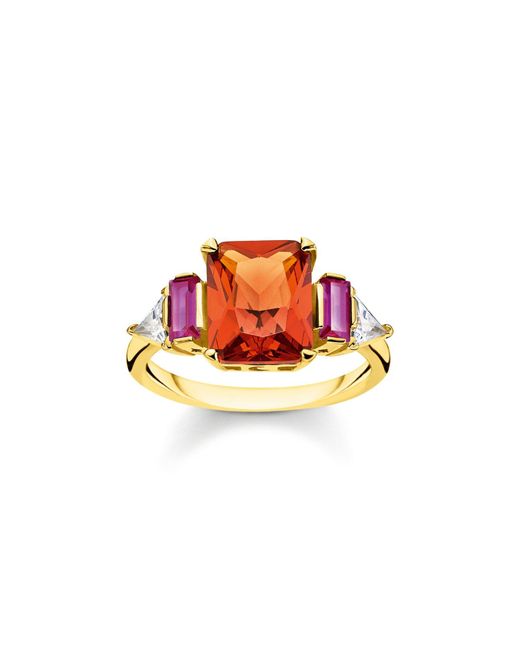Thomas Sabo Colourful Stones Ring | Lyst UK