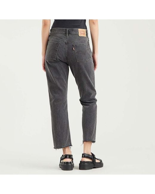 Levi's 501 Crop Get Off My Cloud Jeans in Blue | Lyst UK